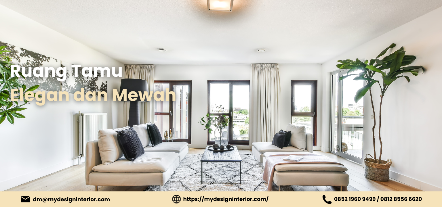 Ruang Tamu Elegan dan Mewah - MyDesignInterior